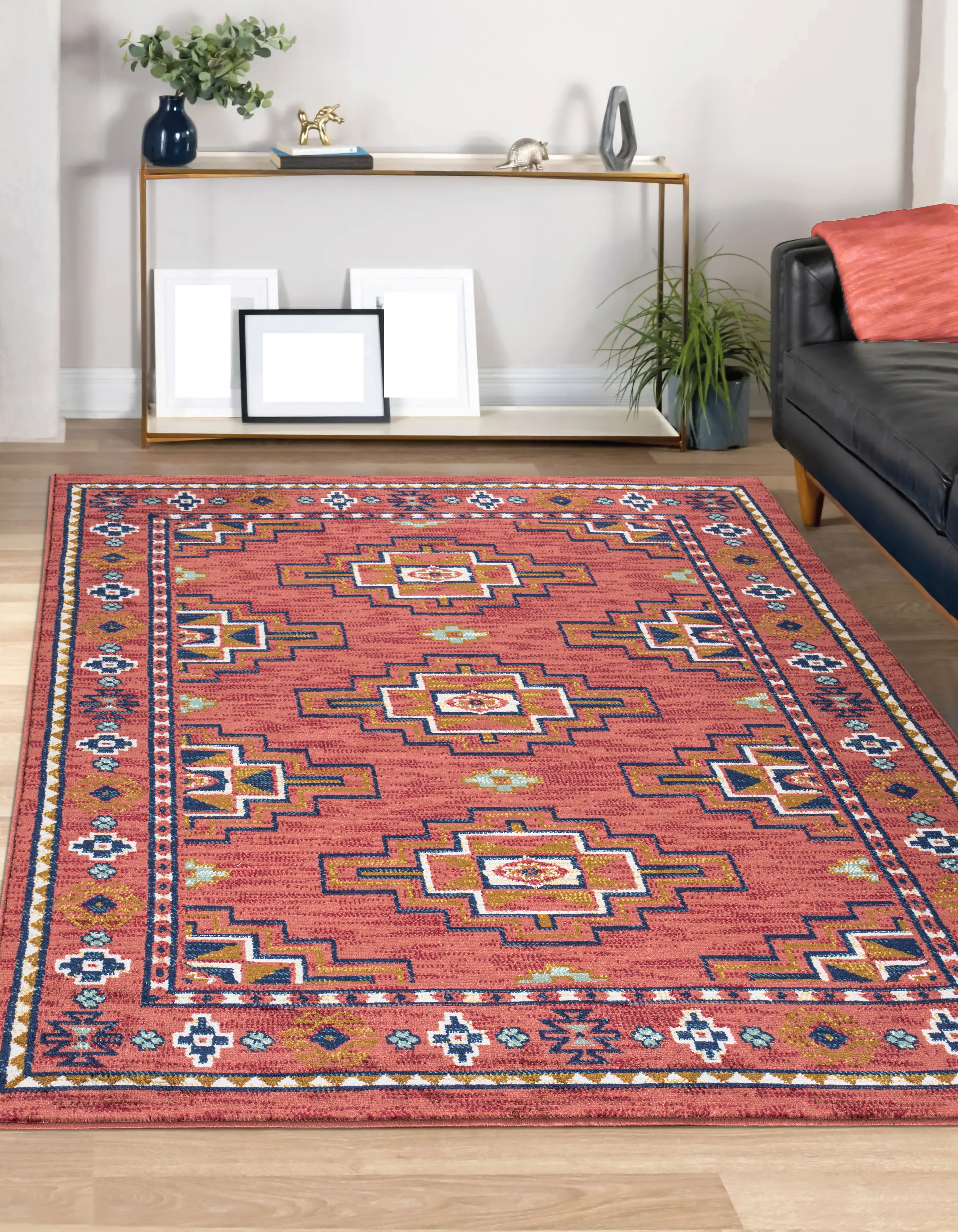 Gracie Oaks Cheatom High Quality Treditional Luxury Machine Woven Rose ...