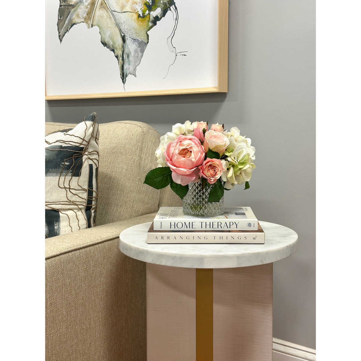 Creative Displays, Inc. Bouquet of Hydrangea with Mixed Roses & Reviews ...