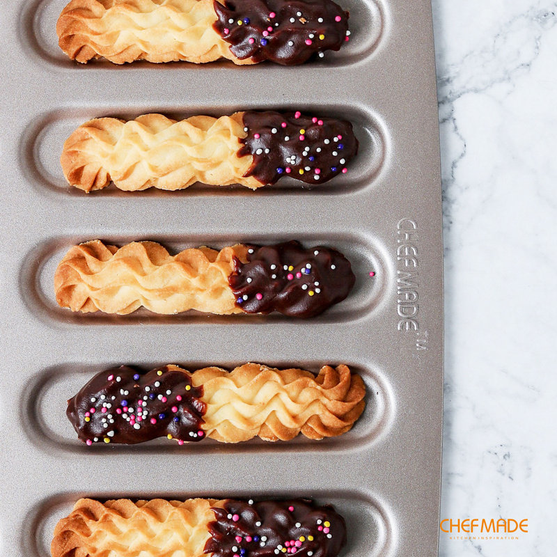 CHEFMADE 14 Cavity Eclair Cake Pan | Wayfair