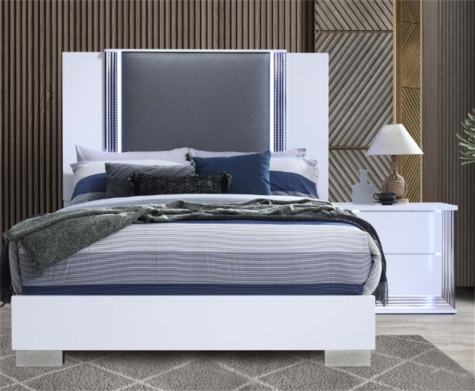 Brayden Studio® Moon Smooth Bed With Led | Wayfair