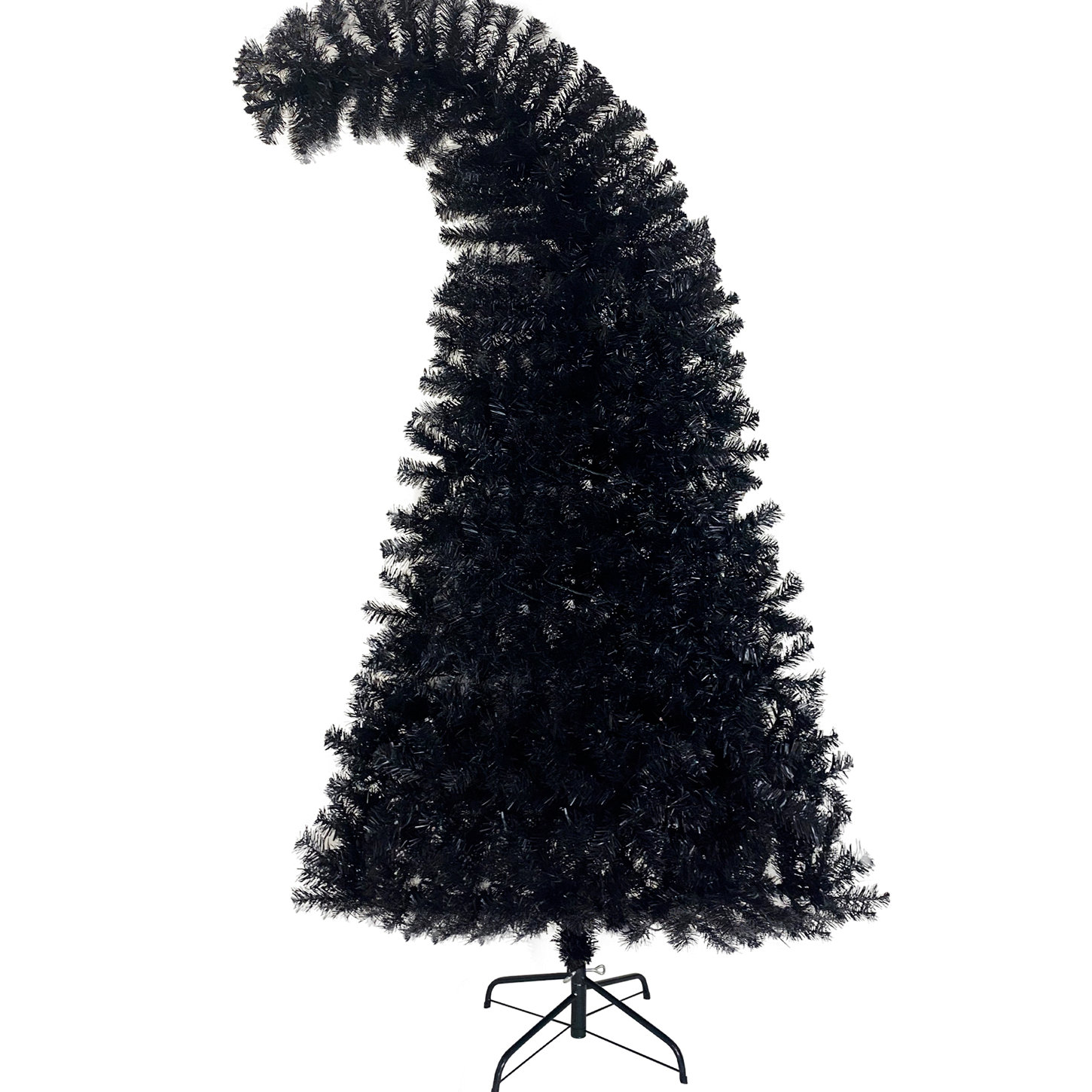 Alcott Hill® Artificial Fir Bent Top Halloween Christmas Tree, Xmas ...