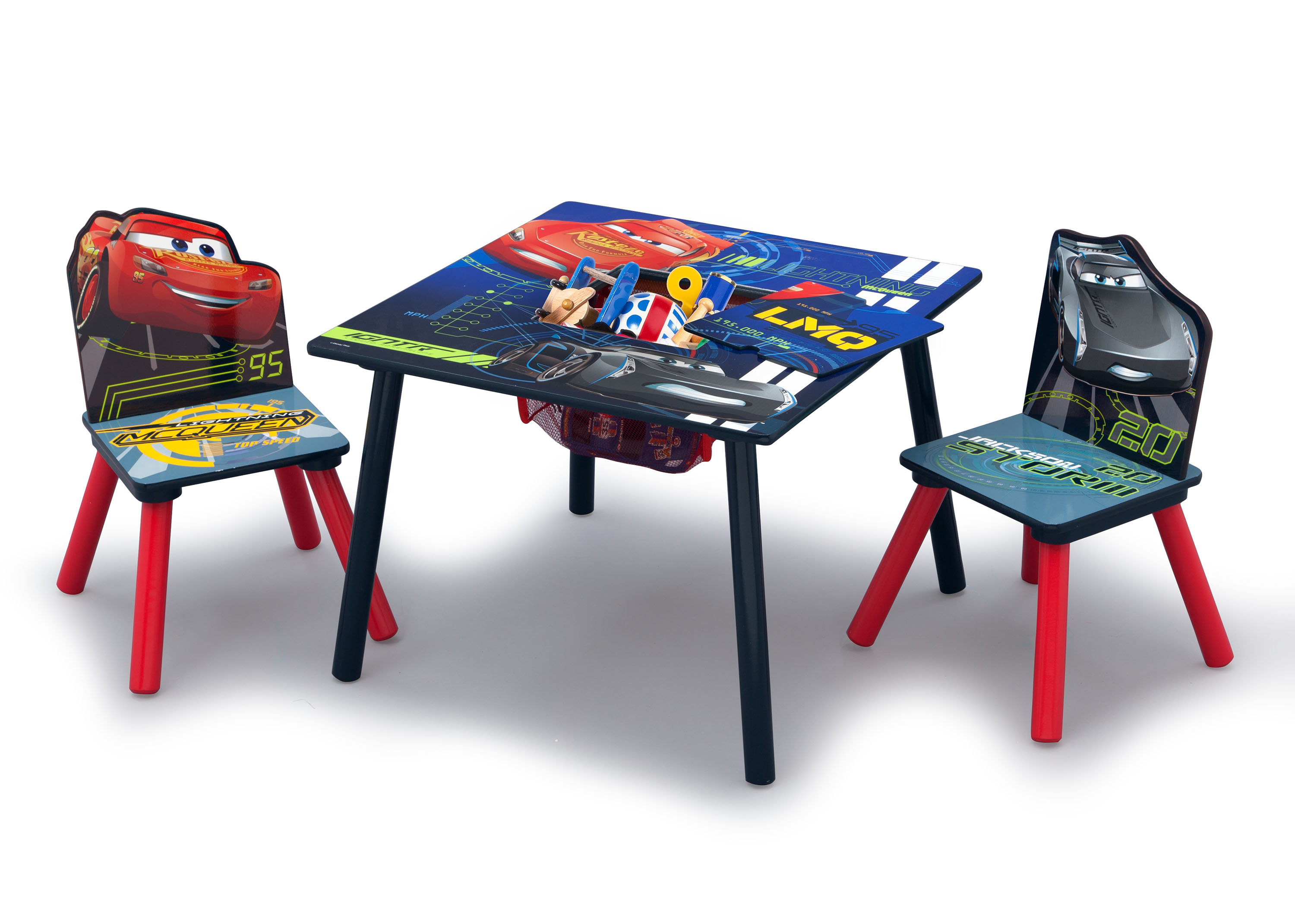 Delta Children Disney/Pixar Cars Kids 3 Piece Play Table and Chair Set ...