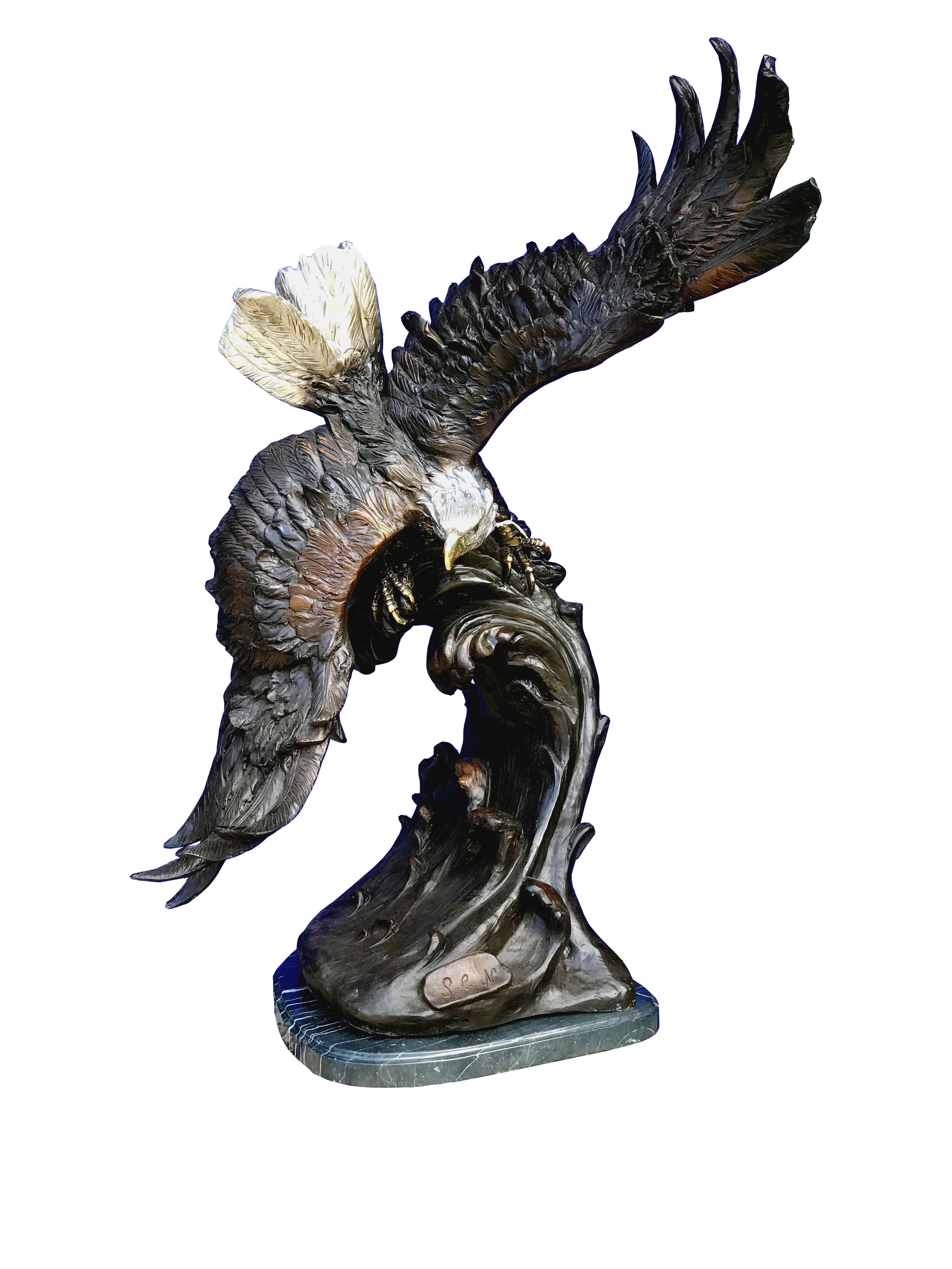 Loon Peak® Linneman Flying Eagle Statue | Wayfair