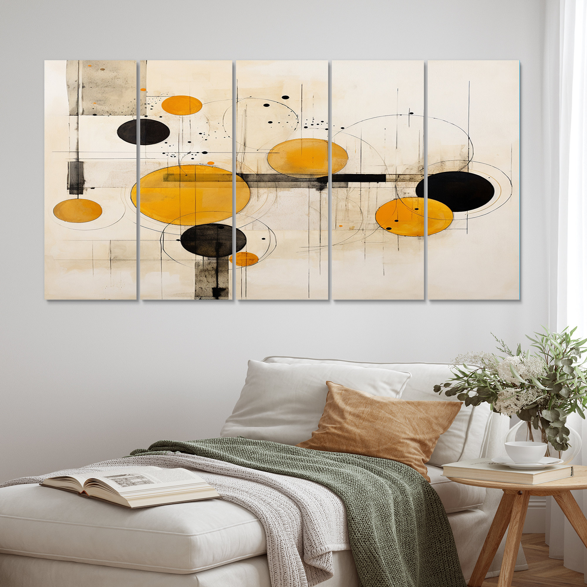 George Oliver A Sense Of Timelessness Watercolor Yellow Black ...