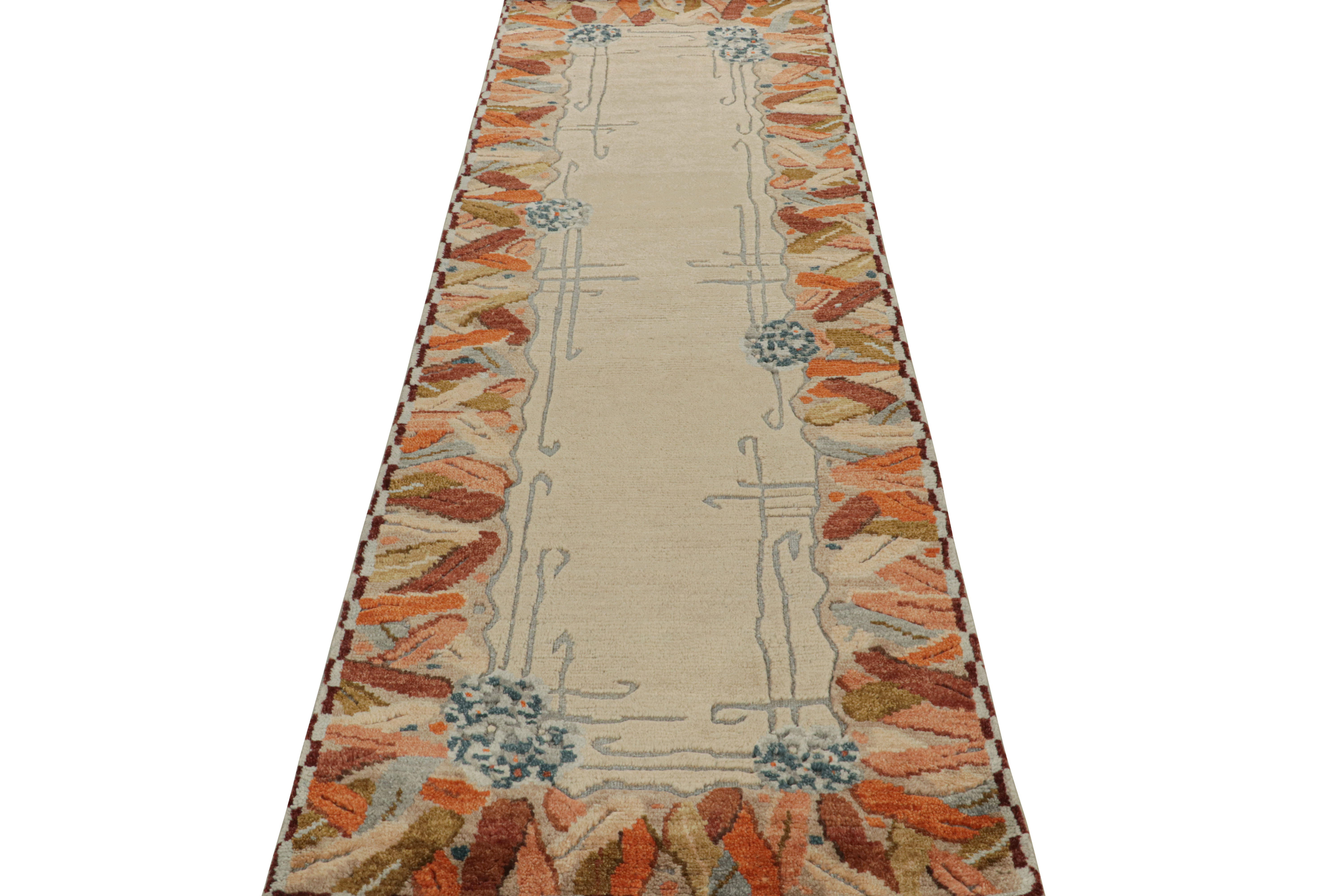 Bungalow Rose’S Art Deco Style Runner Rug With Beige Open Field ...