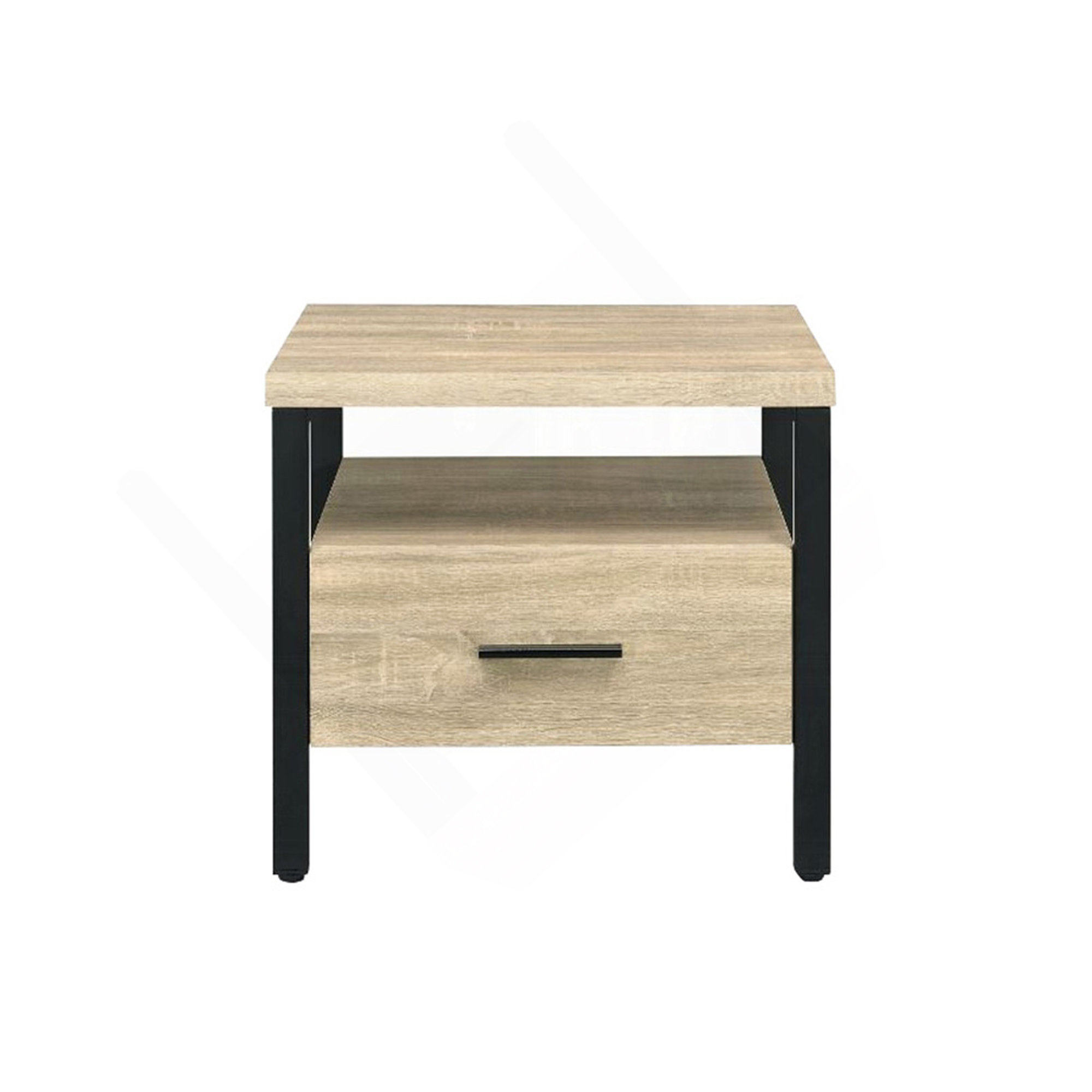 Latitude Run® One Drawer Nightstand with 1 Tier Shelf | Wayfair