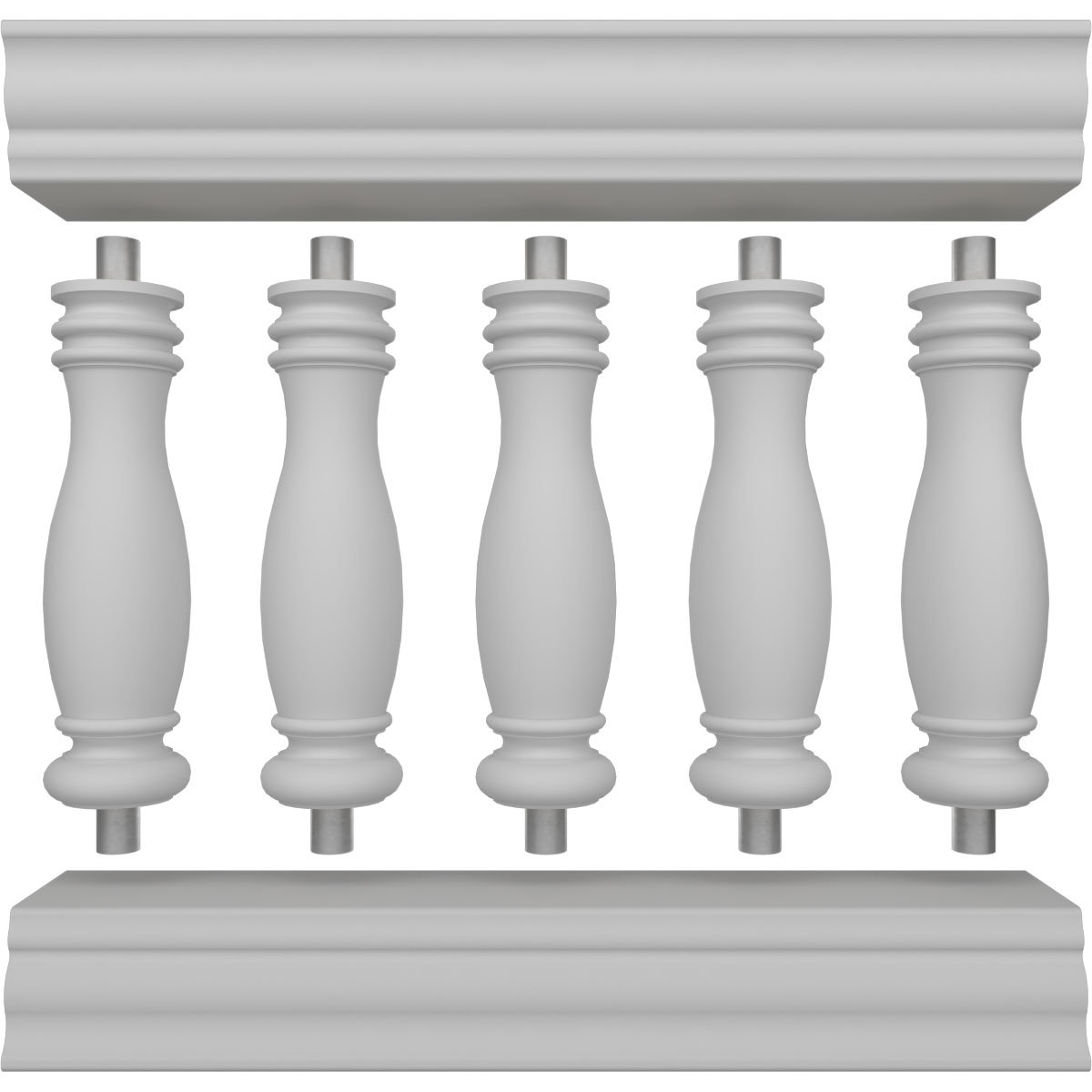 Ekena Millwork Fiberthane Embassy Balustrade Railing Kit | Wayfair