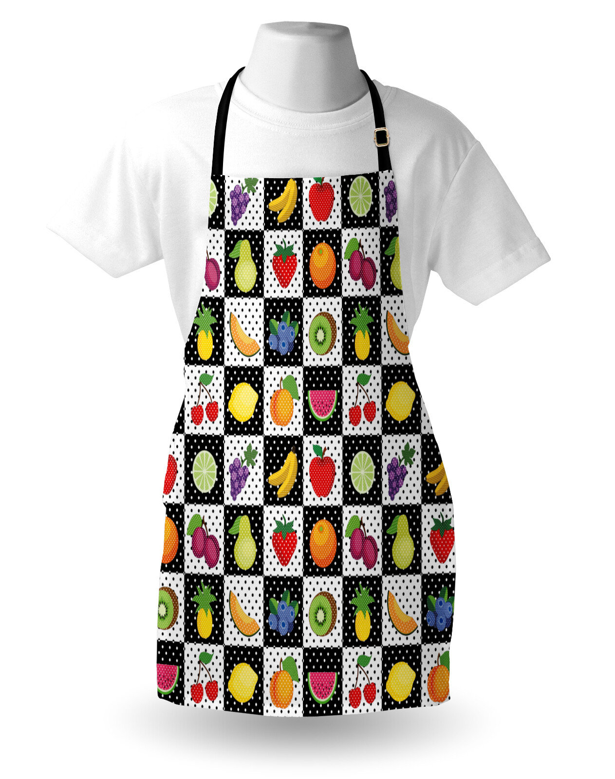 East Urban Home Checkered Bib Apron | Wayfair