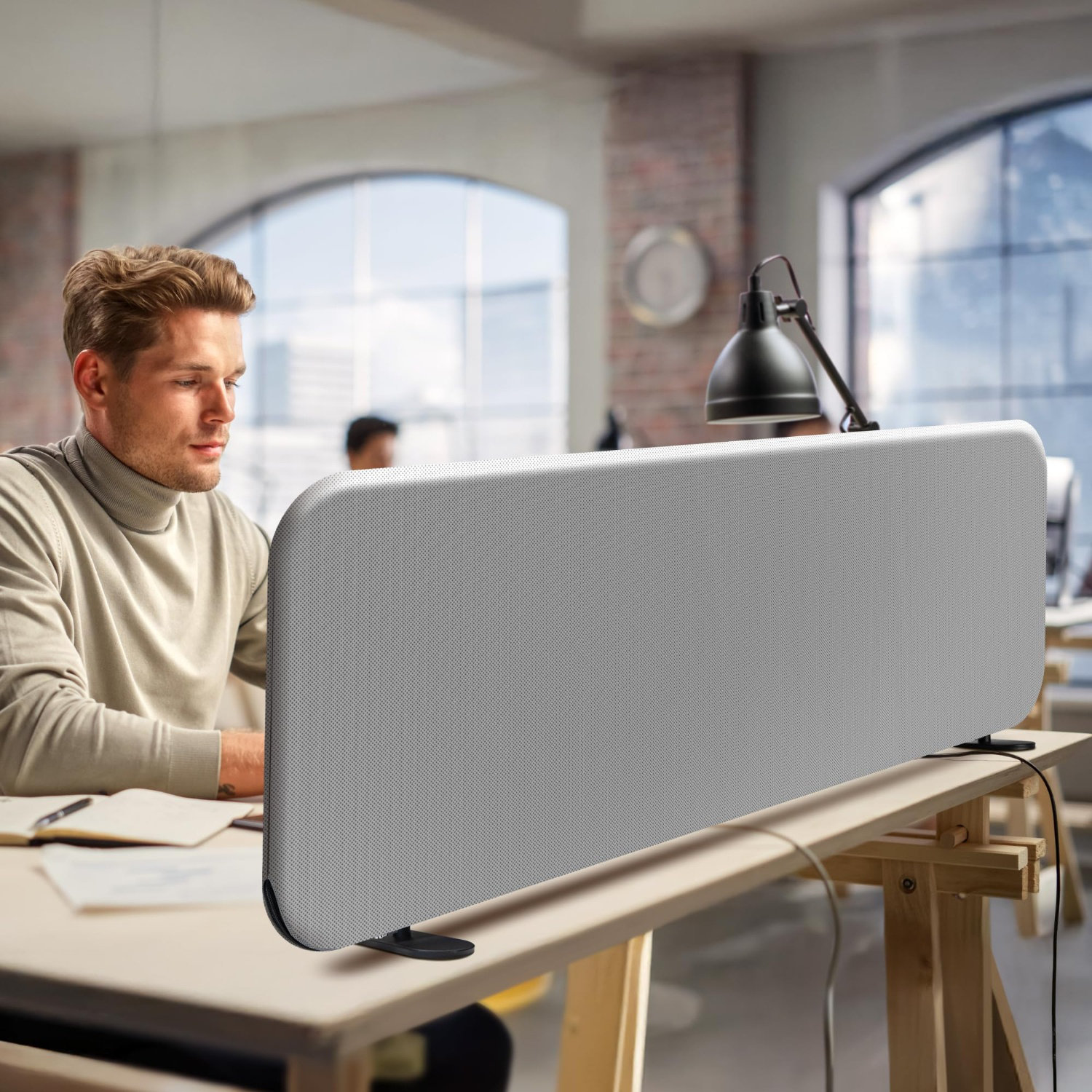 Orblue Desk Divider, Movable Desk Panel Privacy Partition For Home ...