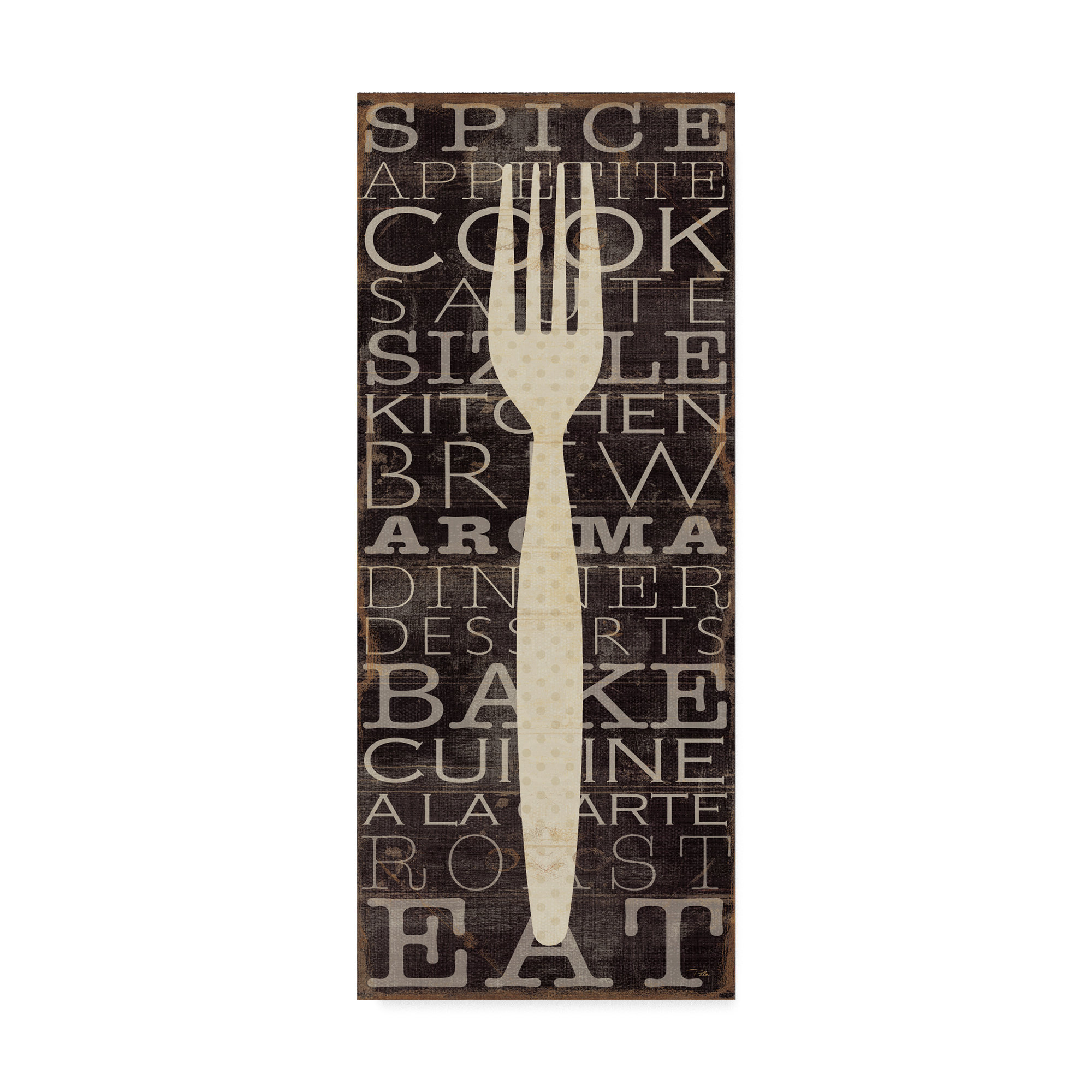 Winston Porter 'Kitchen Words I' Acrylic Painting Print on Wrapped ...