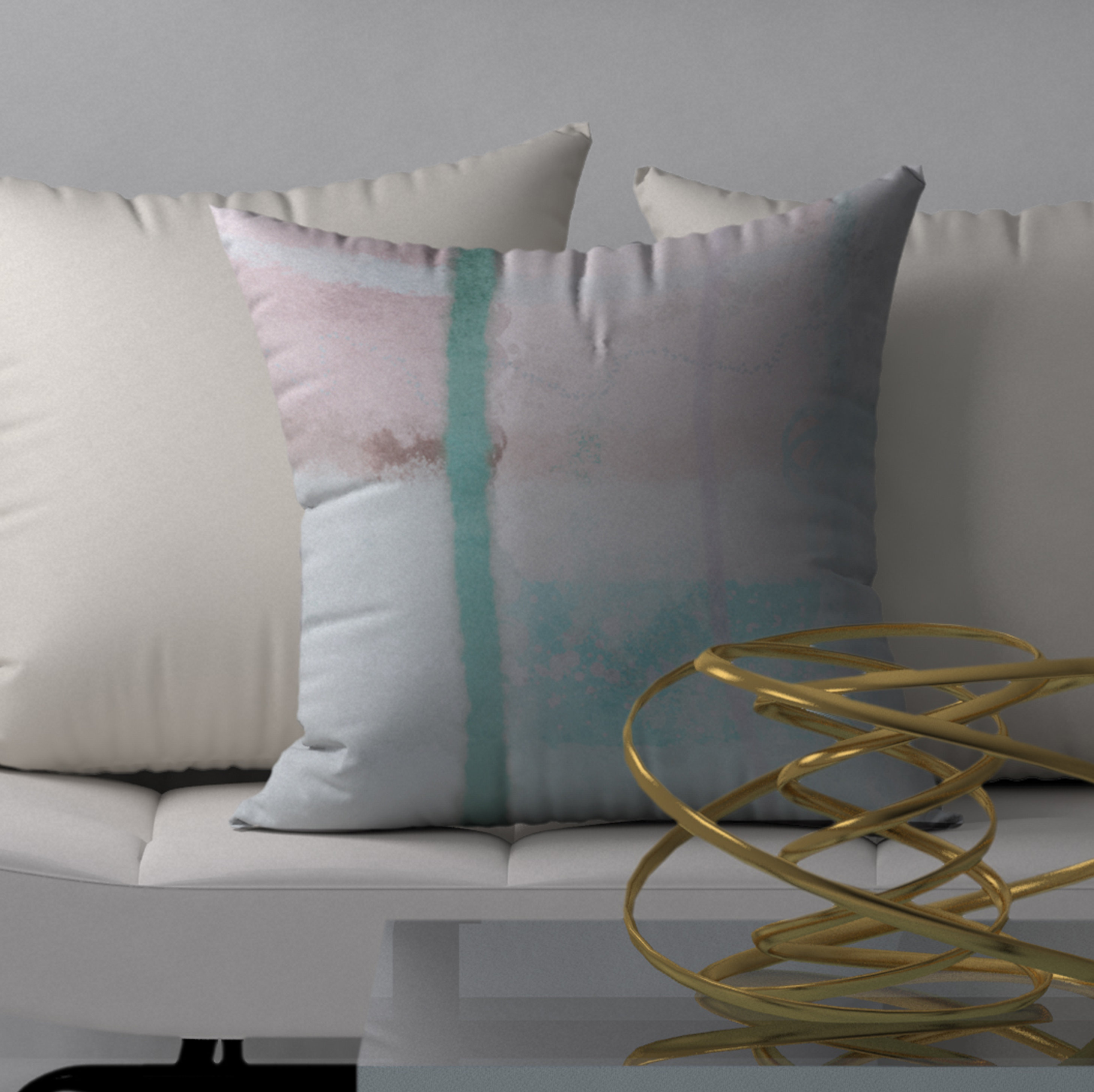 LeRoi Products Abstract Reversible Throw Pillow | Wayfair