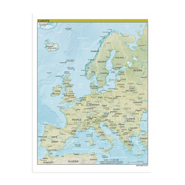 Williston Forge " 2021 Europe Map;2021 Europe Map " | Wayfair