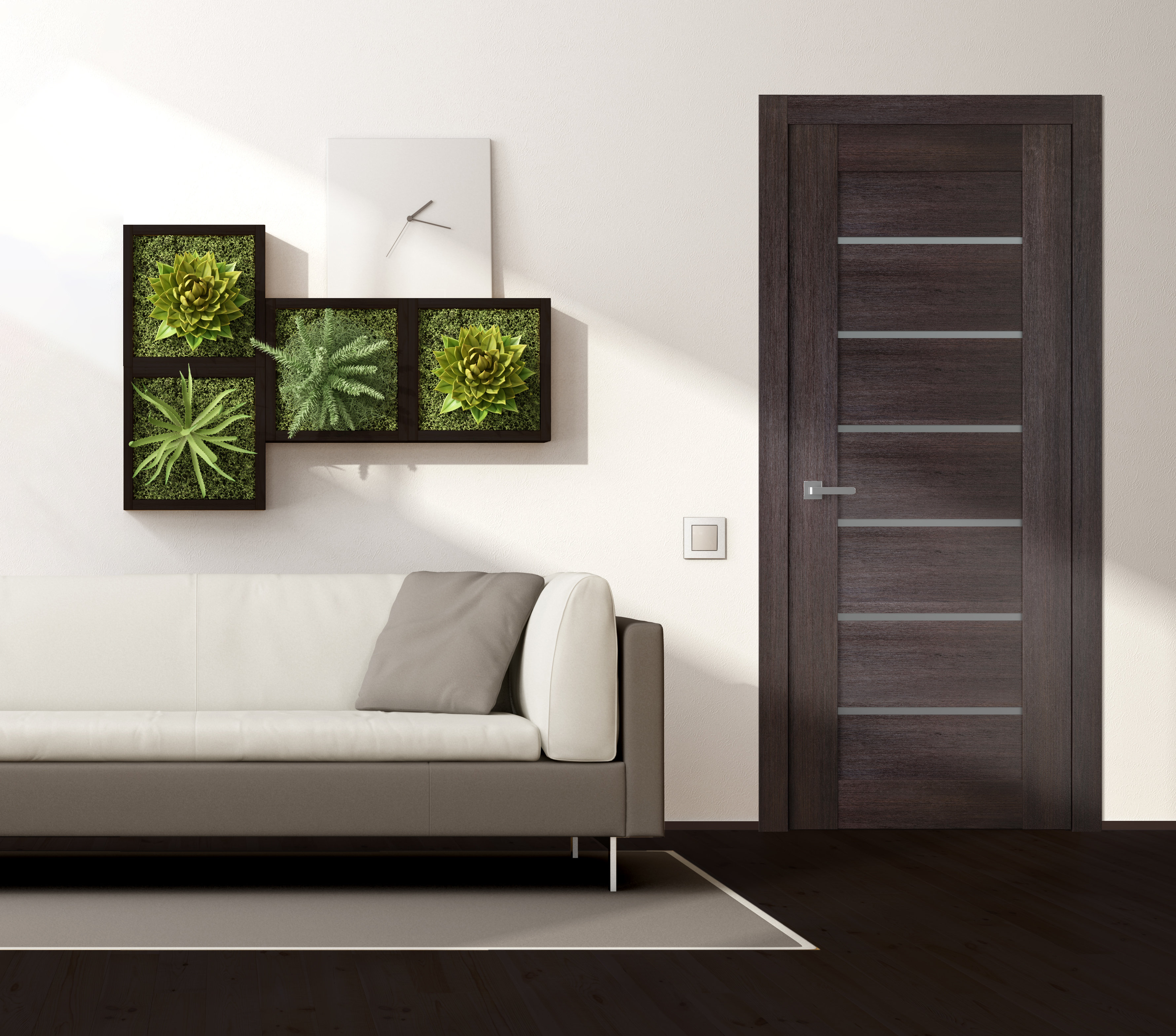 Belldinni Avon 07-02 Vetro Wood and Glass Composite Interior Door Slab ...