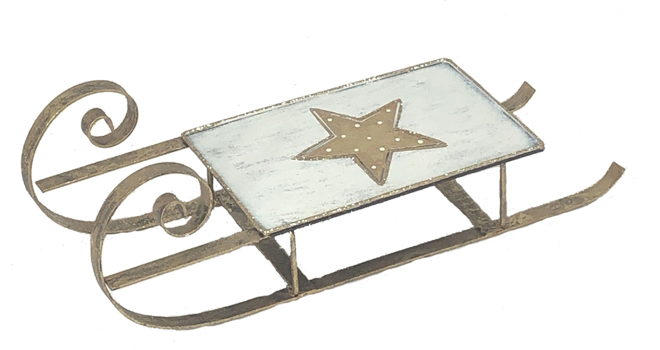 The Holiday Aisle® Sleigh with Star Decorative Accent | Wayfair