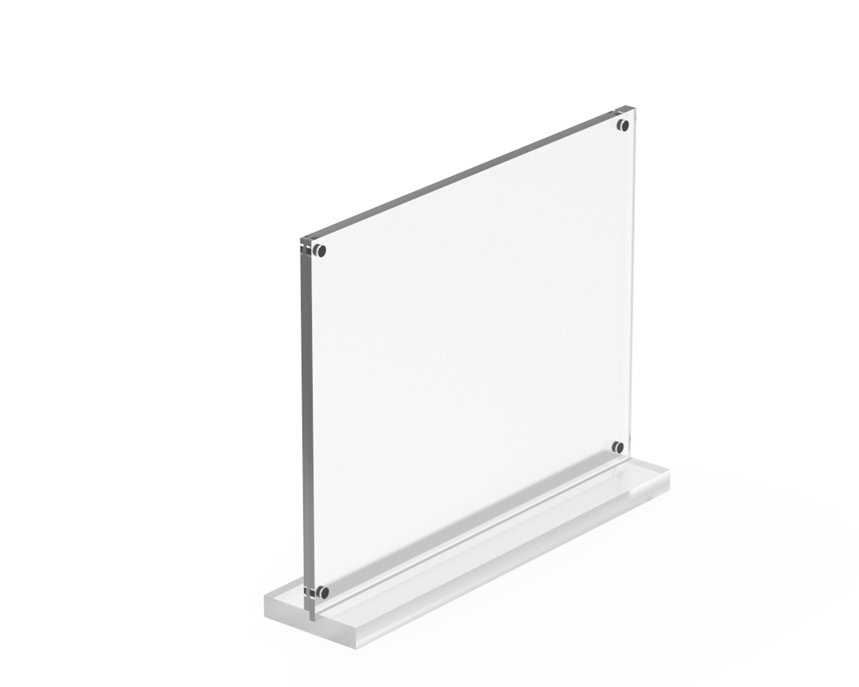 FixtureDisplays Acrylic Photo Frame With Stand And Magnets 8.50"x 6.50 ...