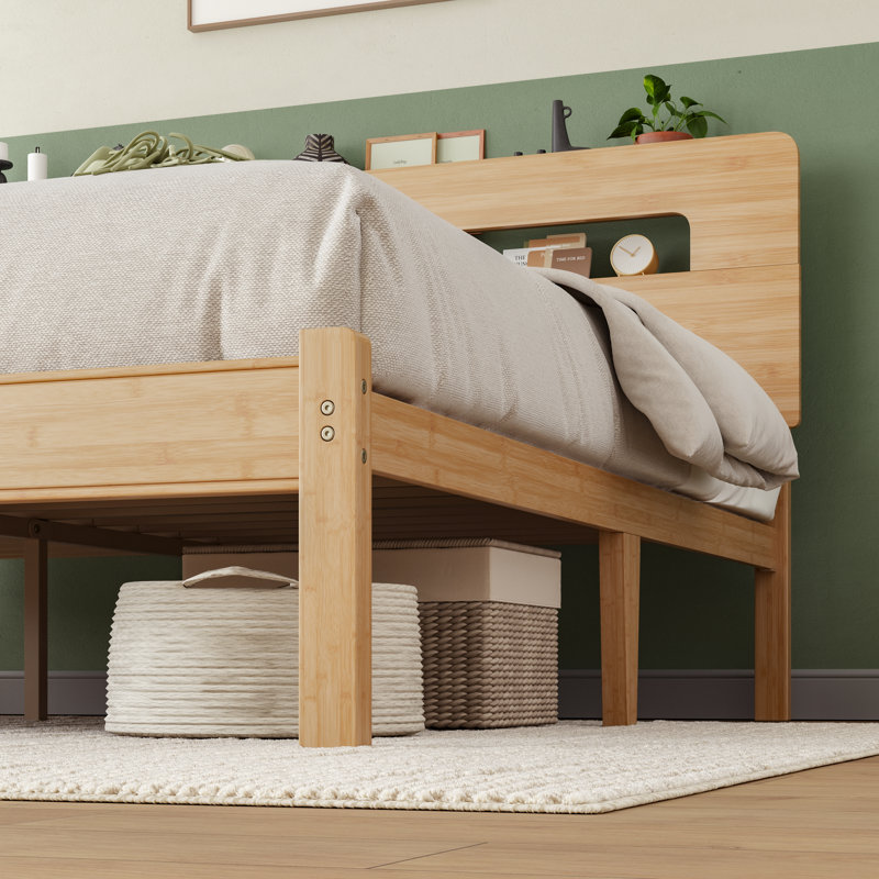 high bamboo bed frame