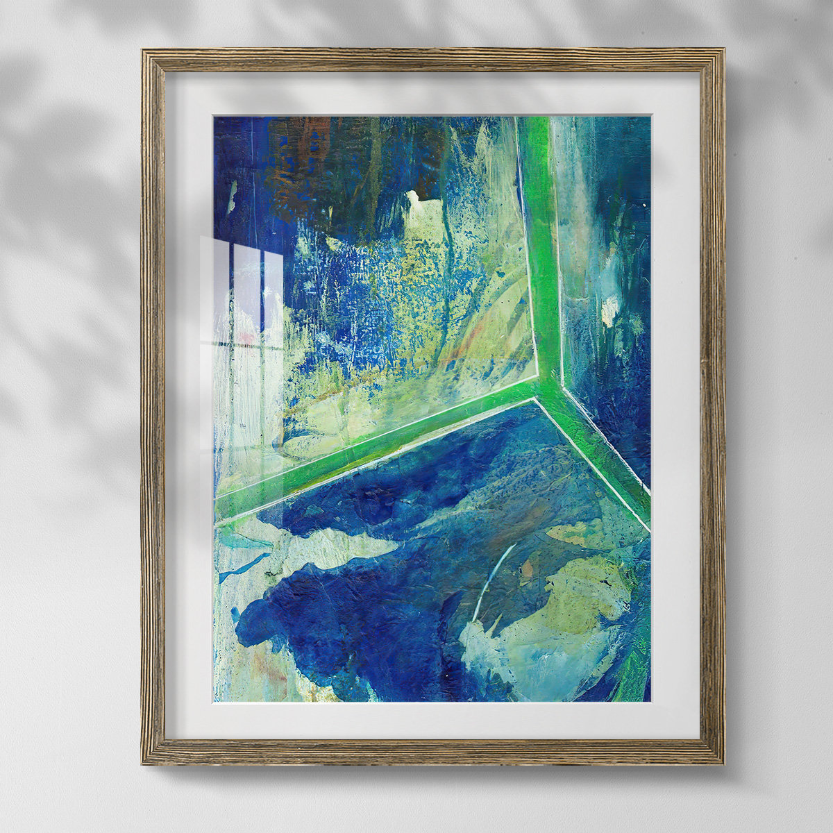 Mercer41 Geometric In Cool VI Framed On Paper Print | Wayfair