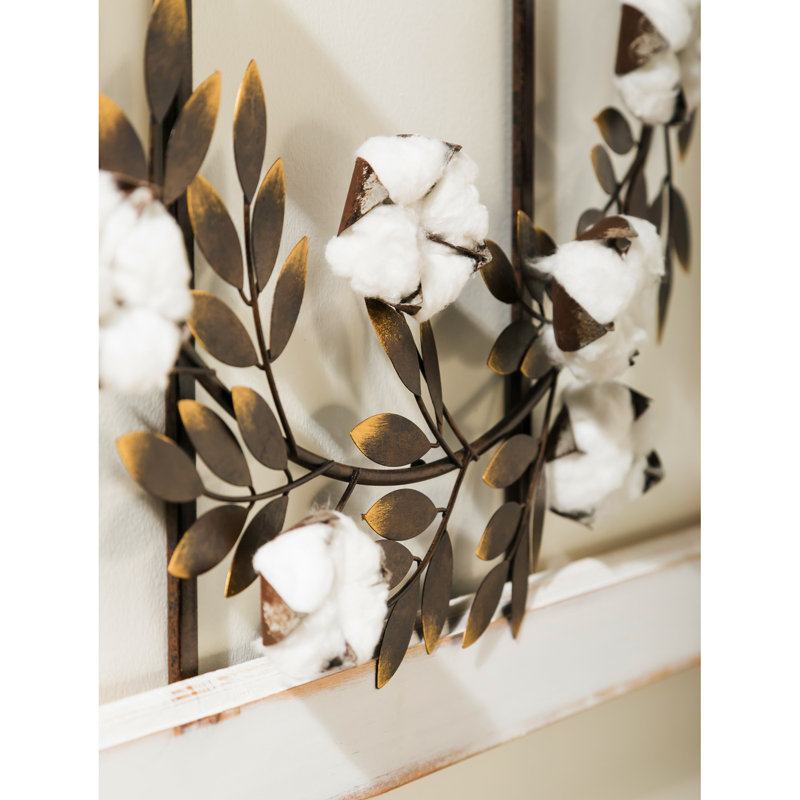 Gracie Oaks Metal Faux Wreath On Window Frame & Reviews | Wayfair