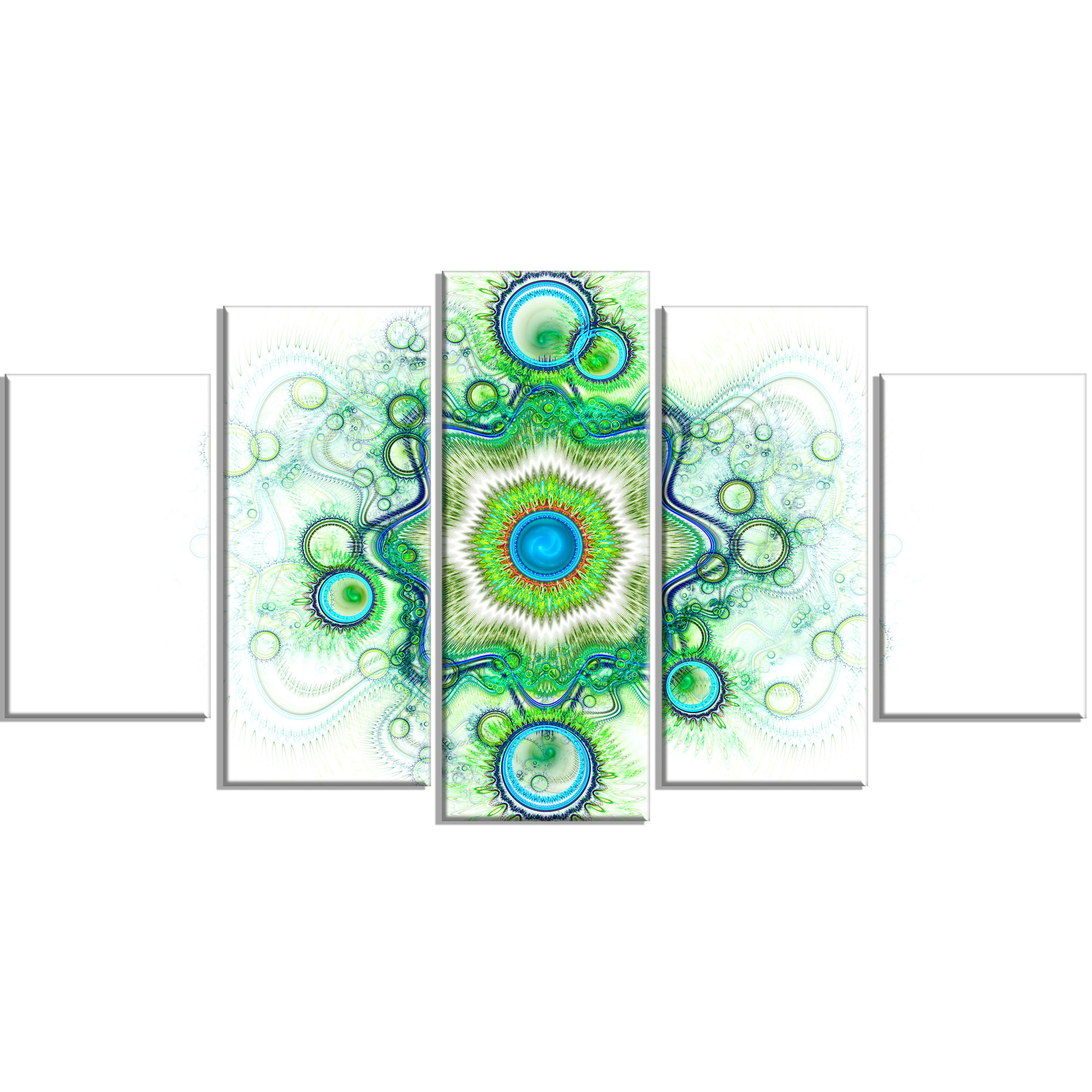 Design Art 'Cabalistic Star Fractal Flower' Graphic Art Print Multi ...