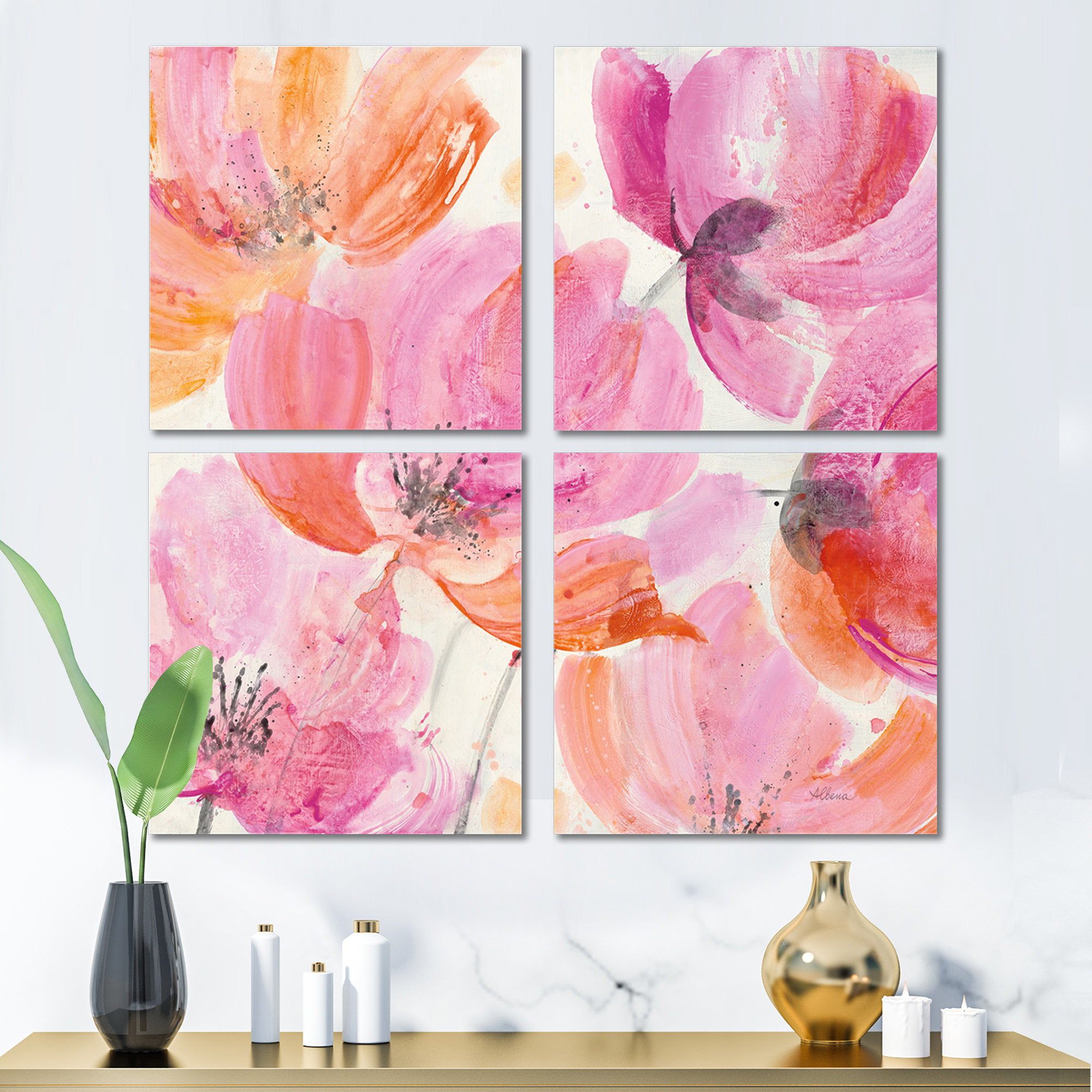 Red Barrel Studio Shabby Flower III - Shabby Elegance Canvas Wall Art ...