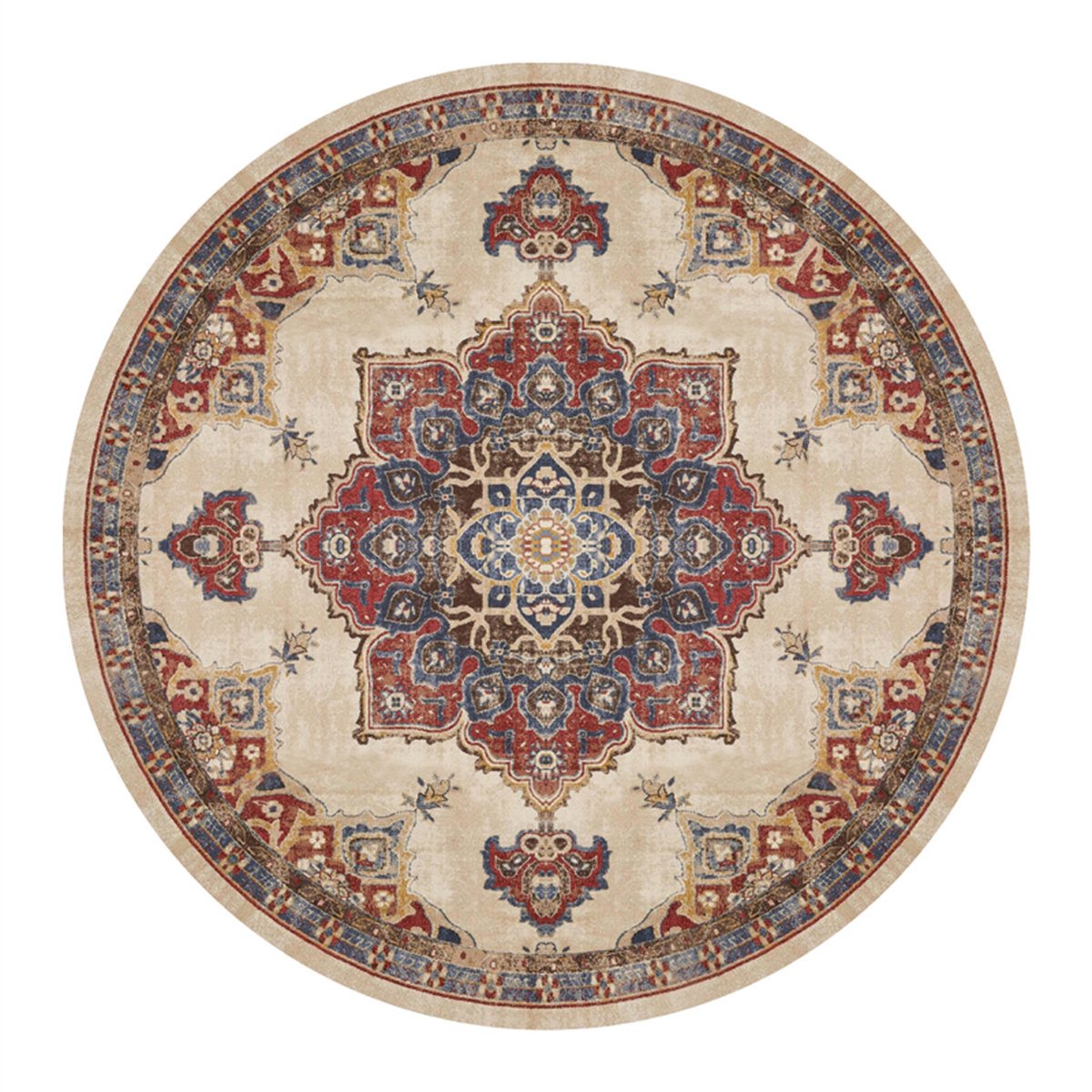 Bungalow Rose Round Rug - Living Room, Coffee Table Mat, Bedroom ...
