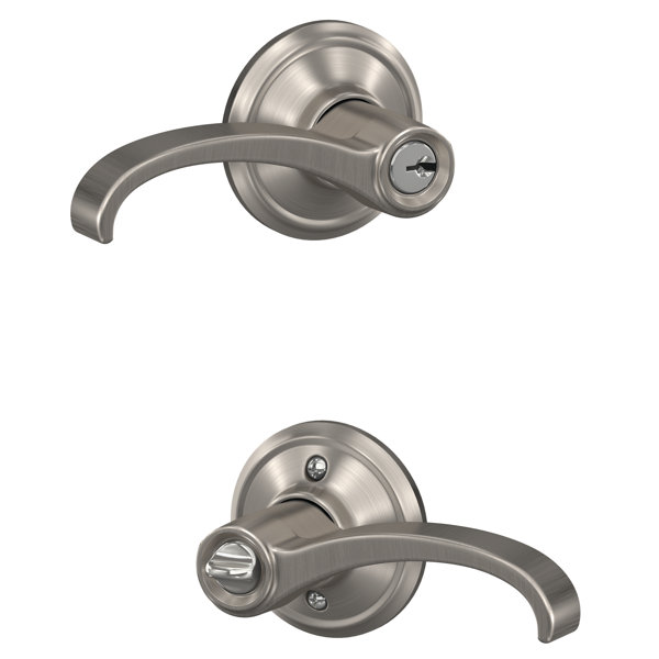 Schlage Whitney Keyed Entry Lever with Georgian Trim | Wayfair