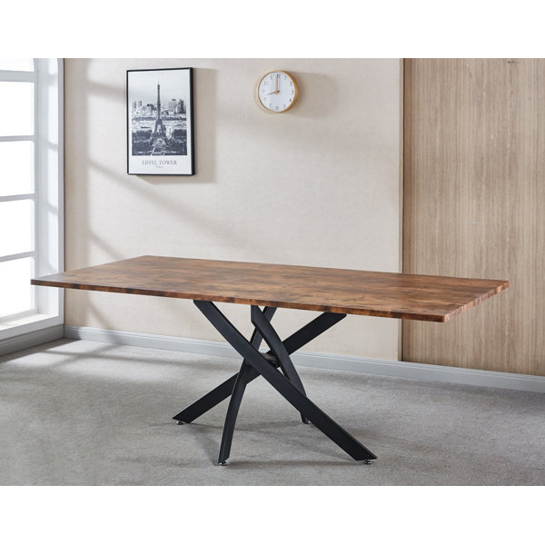 ARTISAN DESIGN FURNITURE Executive MDF Top Cross Base Dining Table ...
