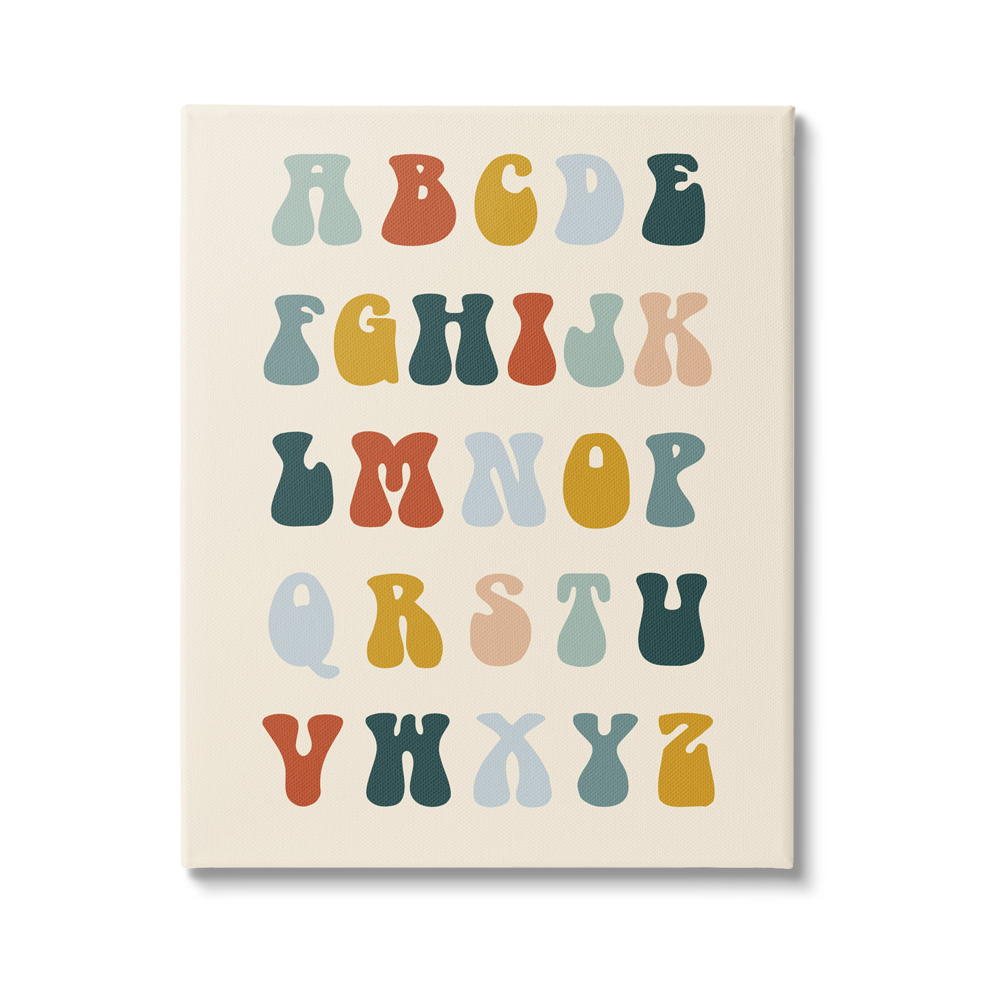 Trinx Earthy Alphabet Letters On Canvas by Lil' Rue Textual Art | Wayfair