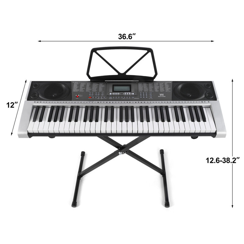 Mustar 61 Key Piano Keyboard With Lcd Screen, Portable Electric Piano ...