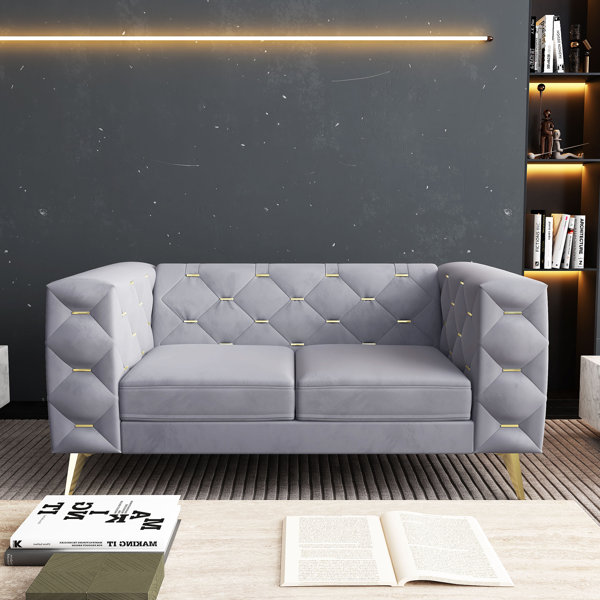 Mercer41 Malyah 64'' Velvet Loveseat | Wayfair