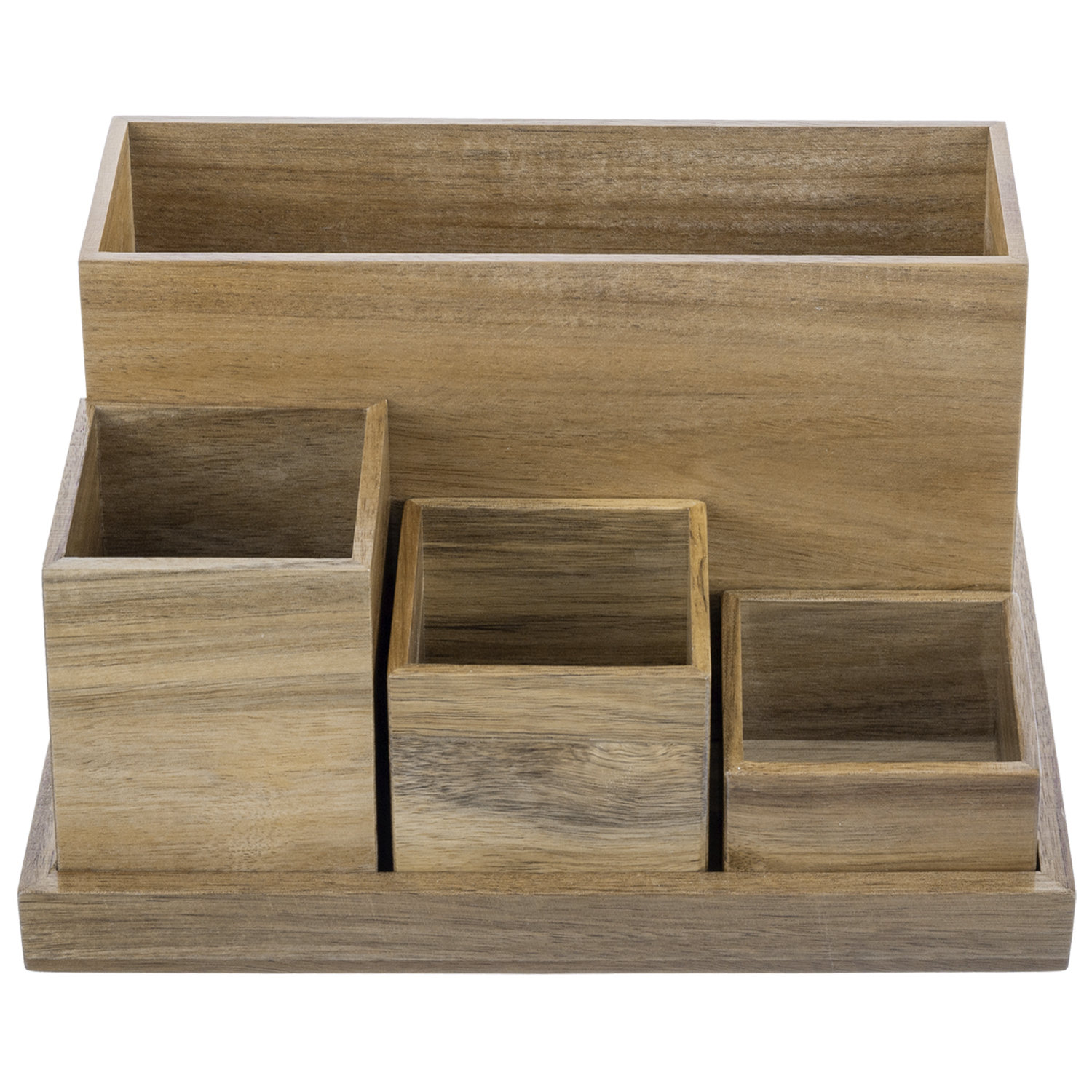 Latitude Run® Office Acacia Wood Desk Organizer Set - Wayfair Canada