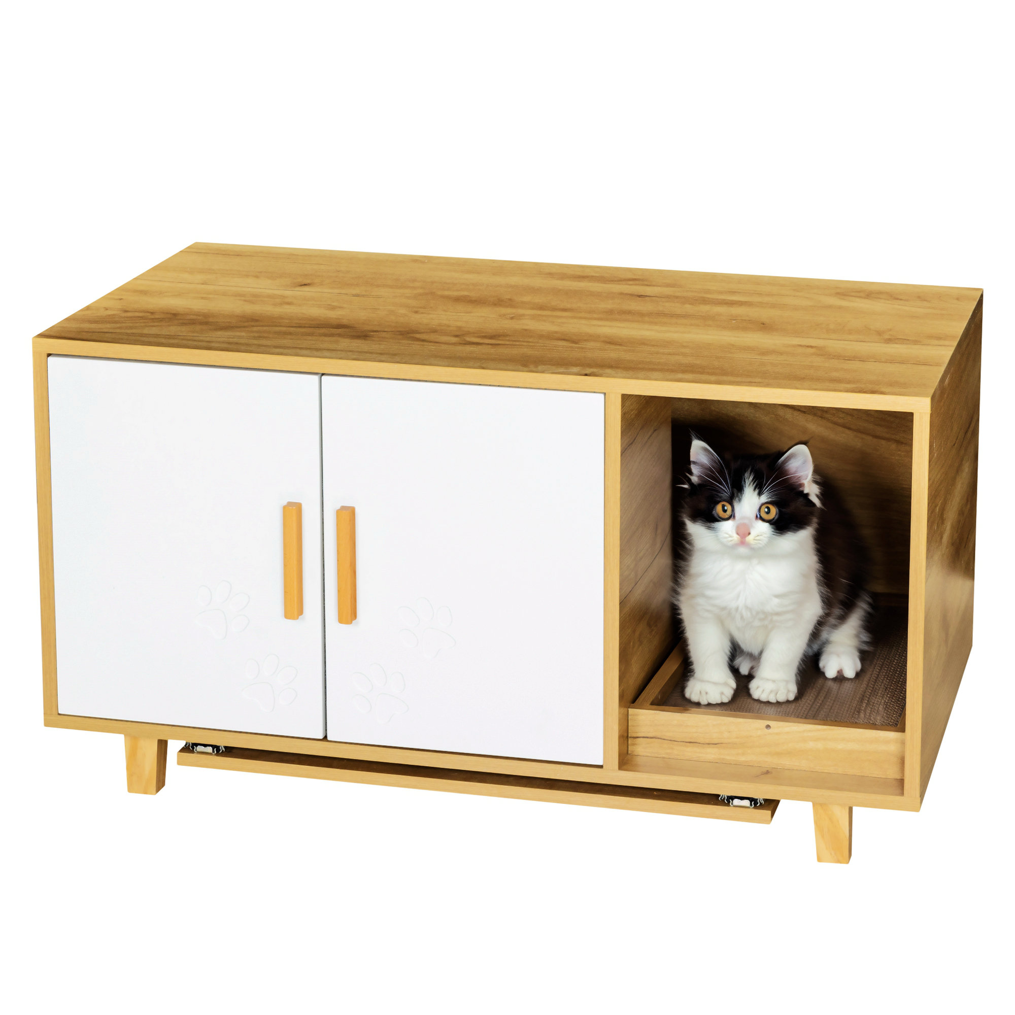 Wrought Studio Kemorah Particle Board Litter Box Enclosure | Wayfair
