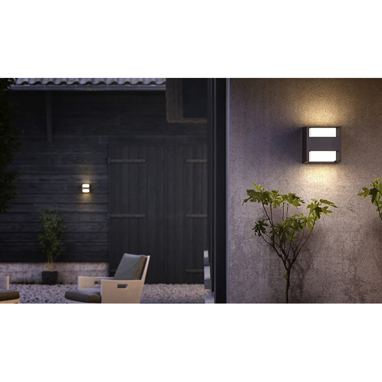 Philips Lighting Philips LED Arbour Outdoor Wall Lantern Anthracite 2x4 ...