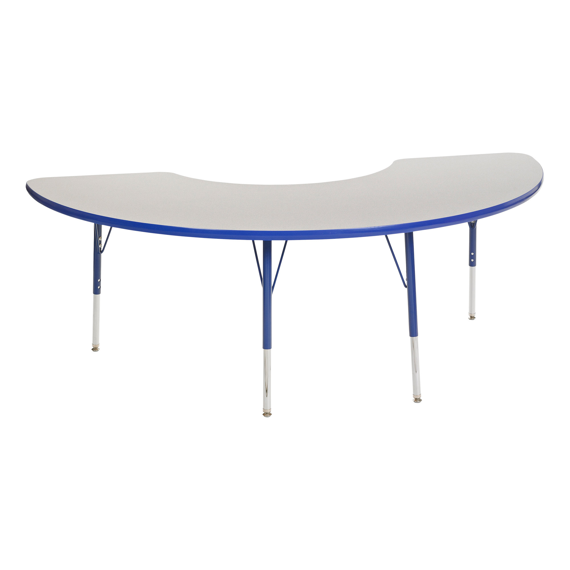 Norwood Commercial Furniture Adjustable Height Half Moon Activity Table ...