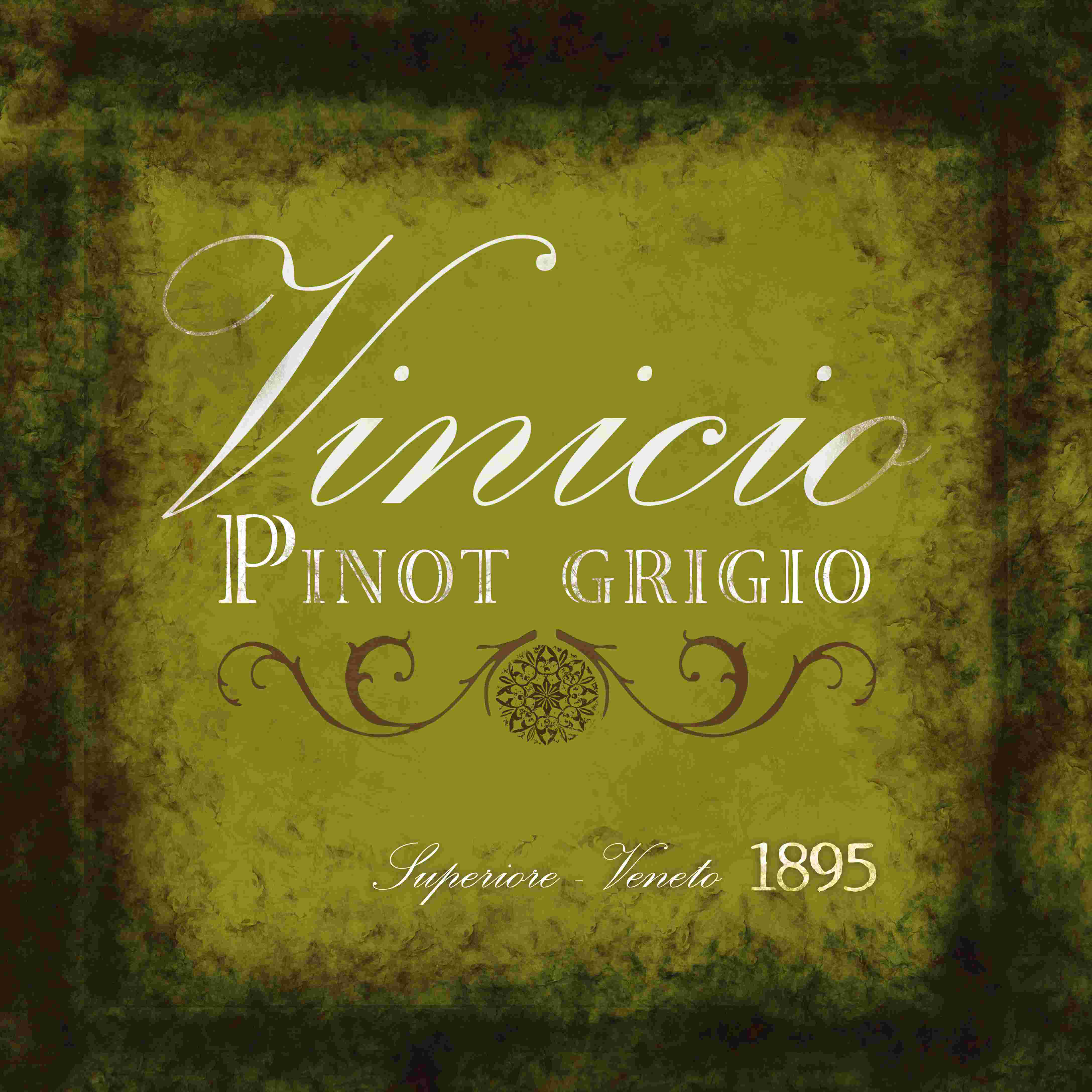 Trinx Green Wine Label - Wrapped Canvas Textual Art | Wayfair