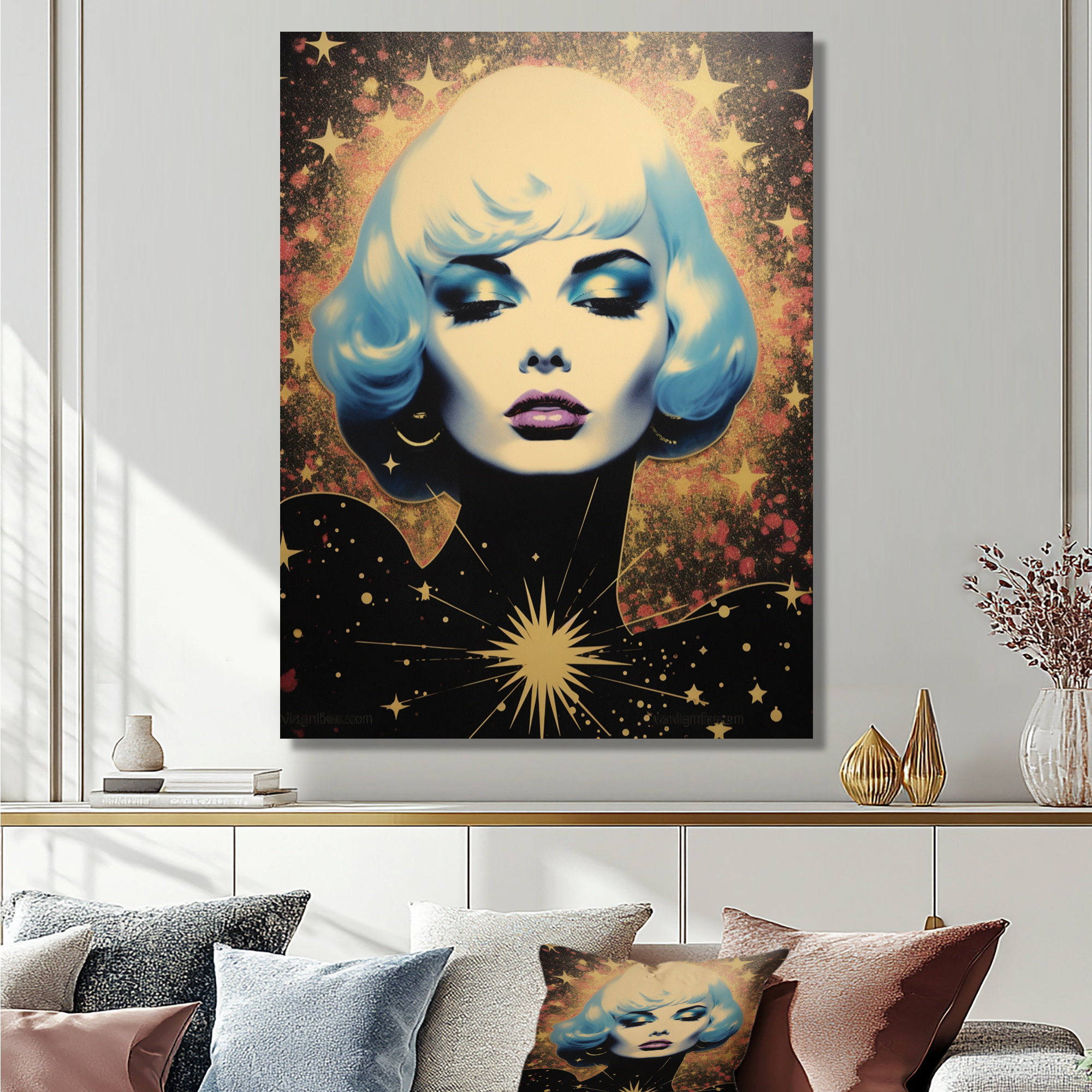 House of Hampton® Retro Glam Sophistication Sparkling Gold II - Woman ...