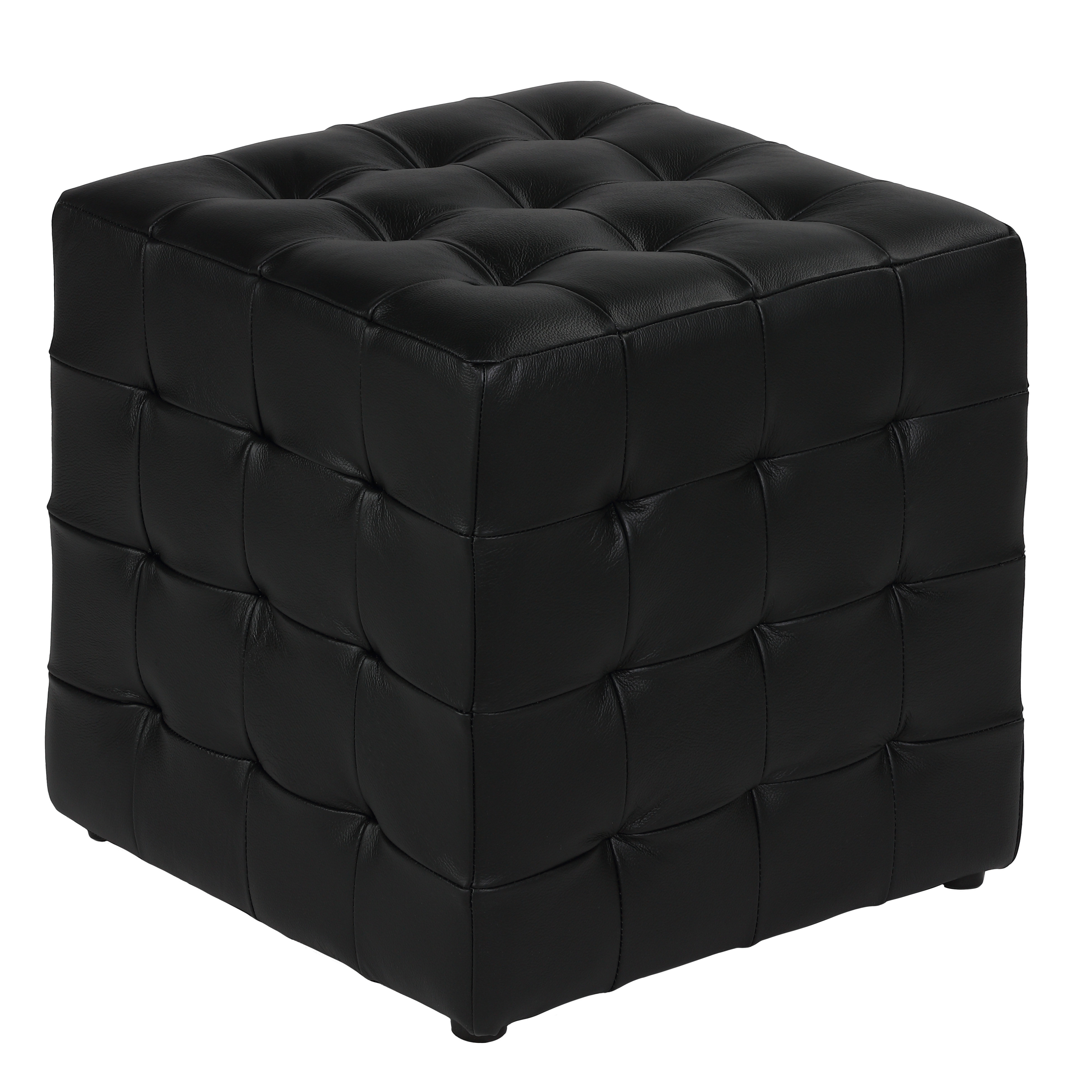 Latitude Run® Phabian Leather Ottoman & Reviews | Wayfair
