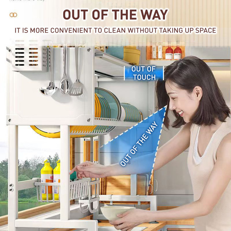 INO Design Color Stainless Steel Countertop Dish Rack | Wayfair