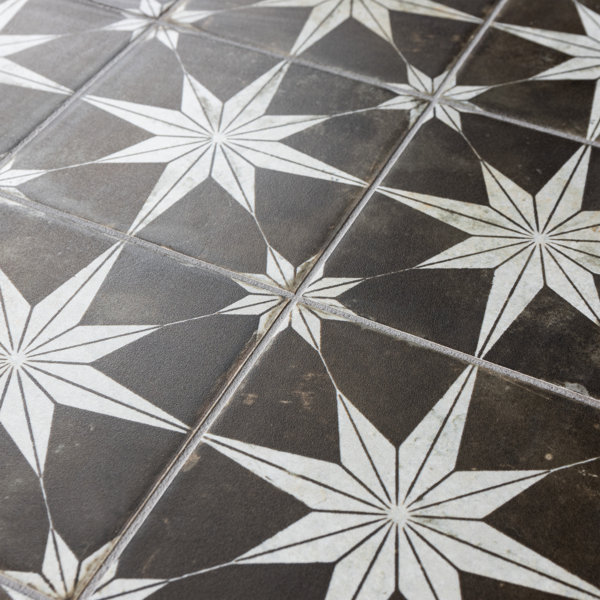 Merola Tile Harmonia 13" x 13" Ceramic Patterned Wall & Floor Tile ...