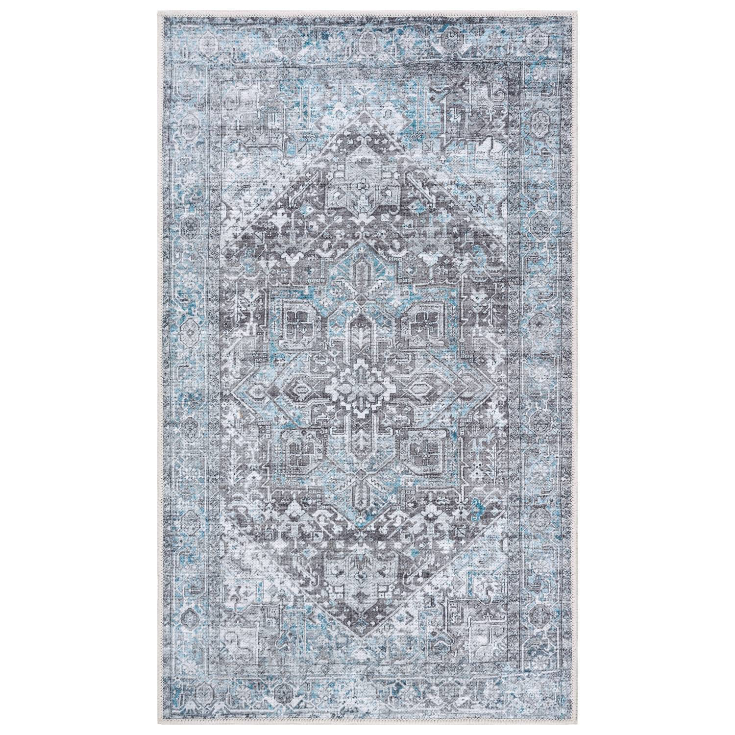 GLN Rugs Vintage Collection - Machine Washable Area Rug, Vintage ...