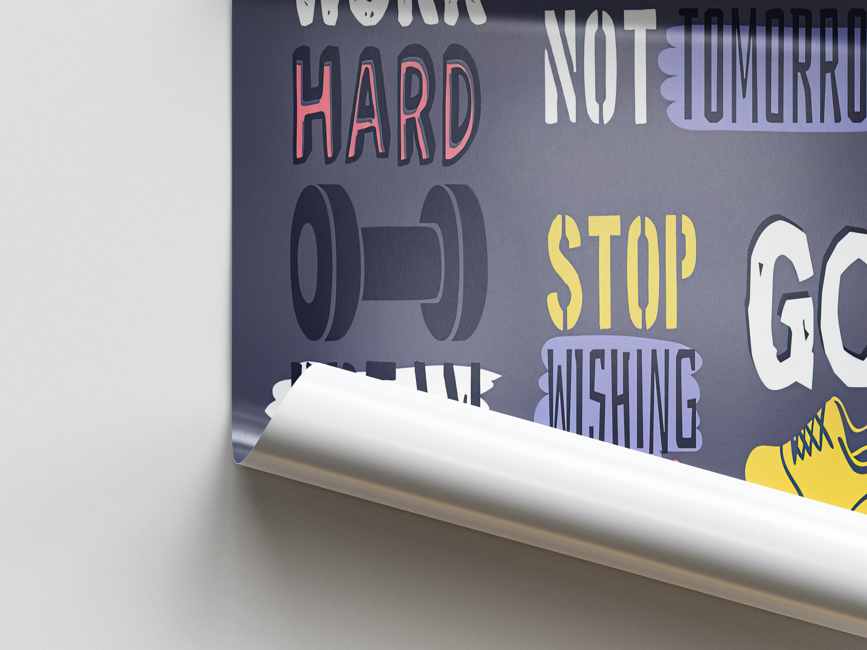kayra export Work Hard, Quote Art Canvas, Success Wall Decor ...