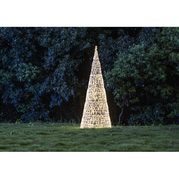 Hi-Line Gift Ltd. Twinkling 1450 LED Christmas Cone Tree with Warm ...
