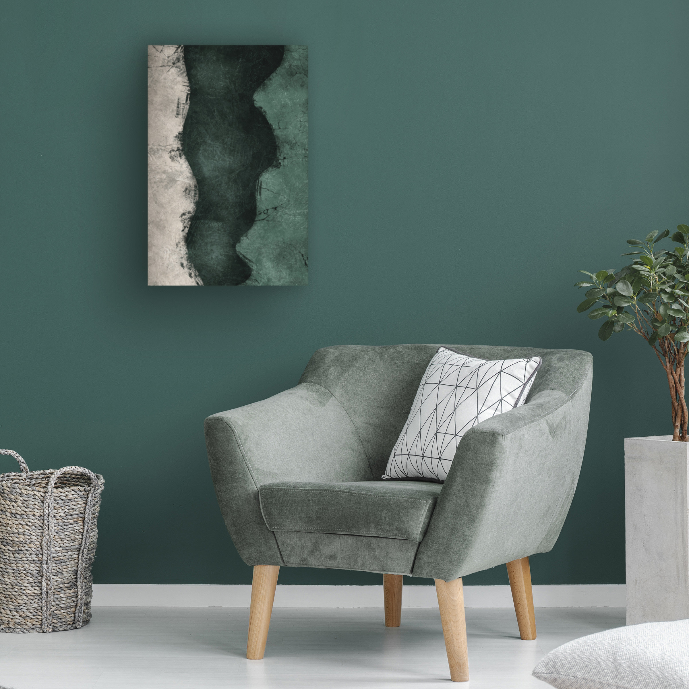 Winston Porter Ema Paraschiv Midnight Emerald No4 On Canvas Print | Wayfair