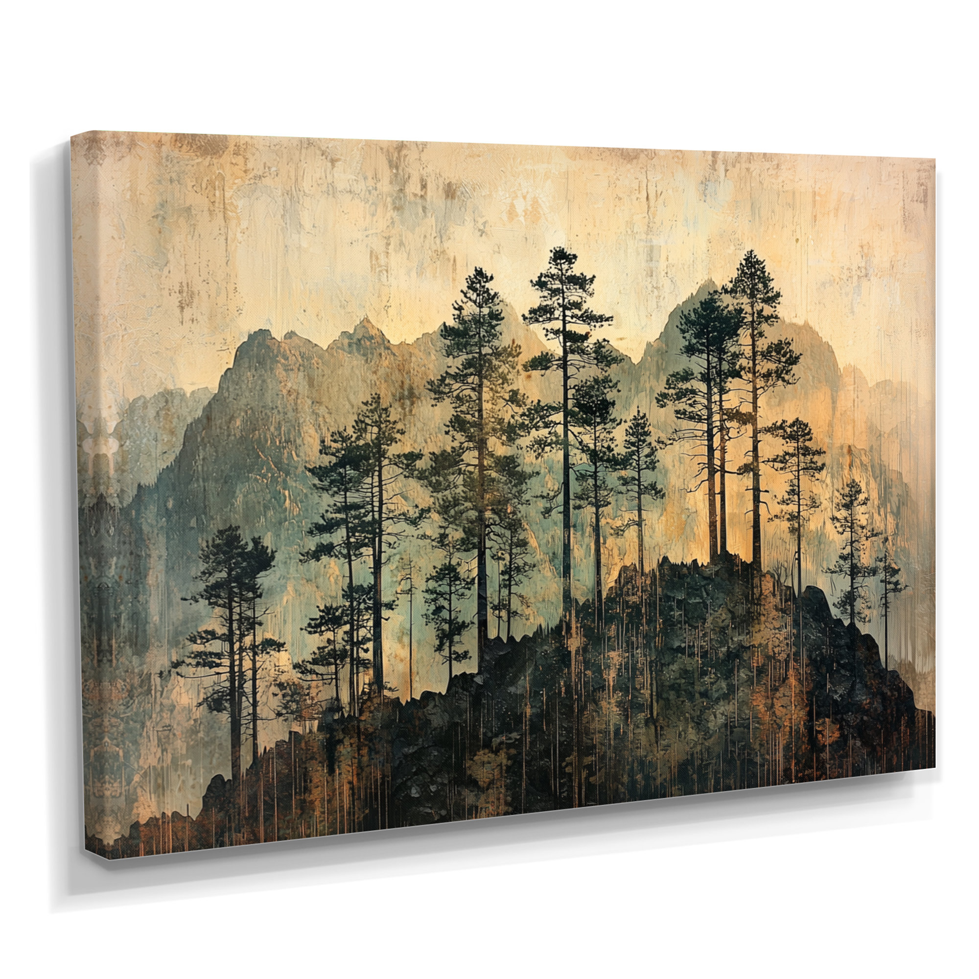 Millwood Pines Ghiocel Mountain Treescape Mountain Layers III ...