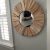 Sand & Stable Victoria Wood Round Wall Mirror & Reviews | Wayfair