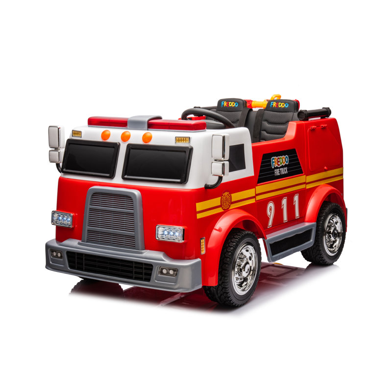 Freddo 24 Volt Police / Fire Department Battery Powered Ride On Toy ...