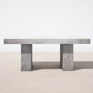 Rectangle Stone Patio Dining Tables You'll Love | Wayfair