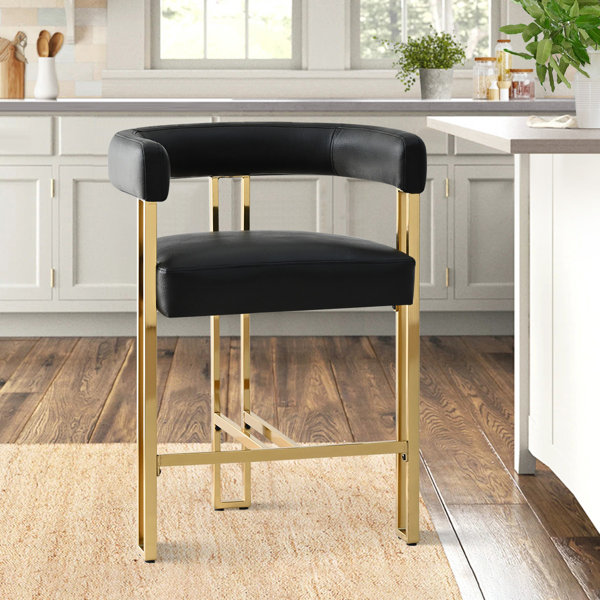 Gold Bar Stools & Counter Stools You'll Love | Wayfair