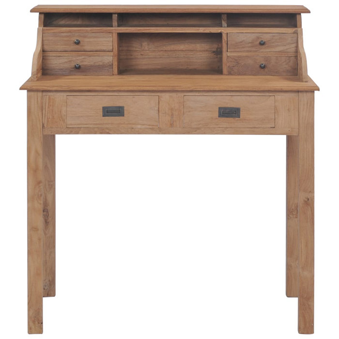 Millwood Pines Charece Solid Wood Desk | Wayfair