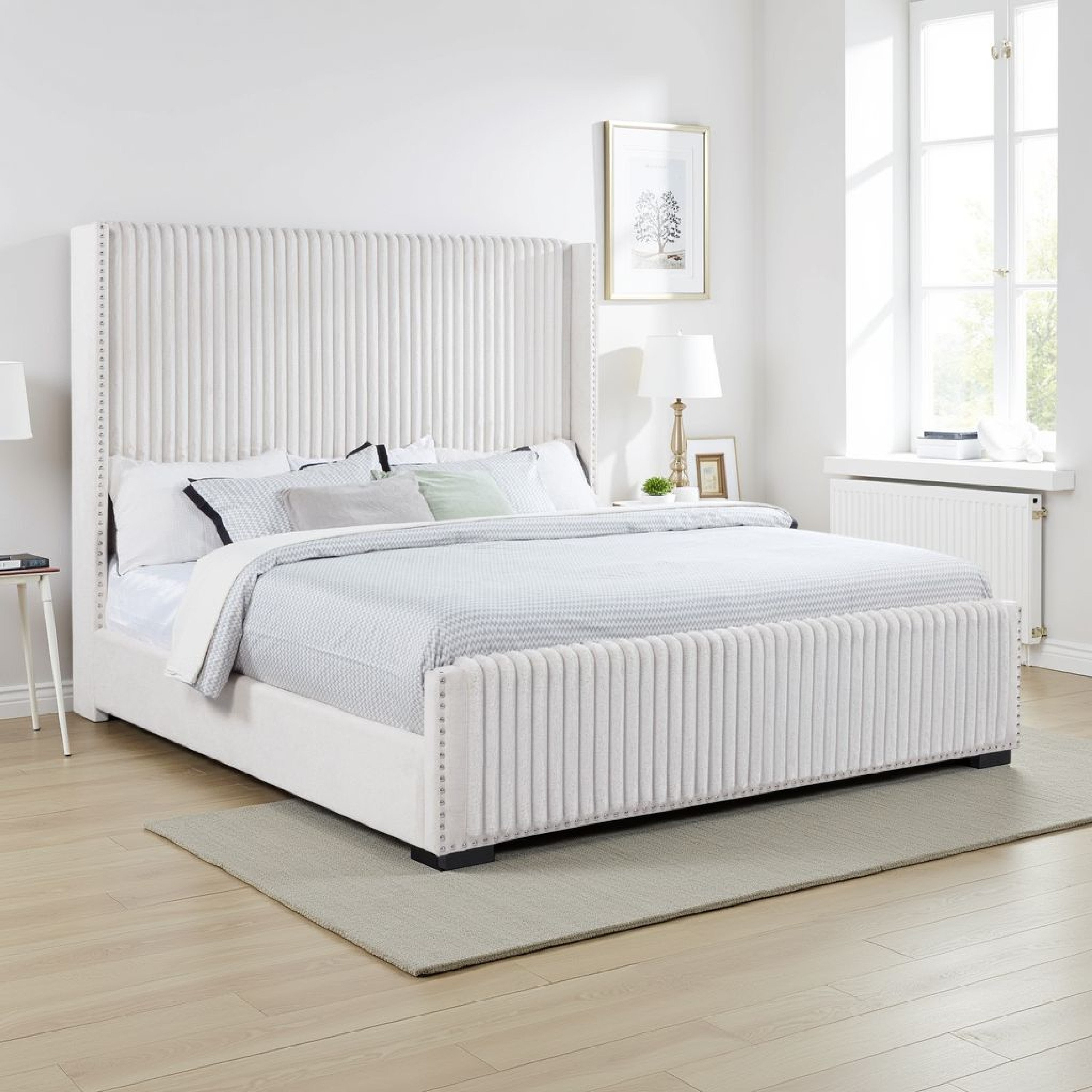 Latitude Run® Rosehill Upholstered Wingback Bed | Wayfair